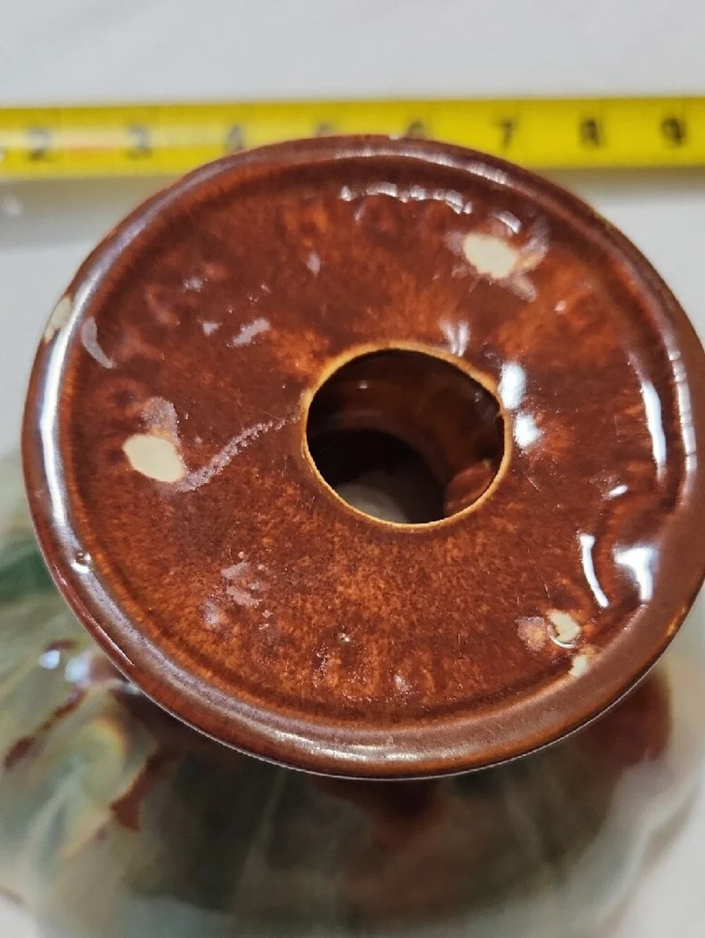 Royal Haeger | Art | Handmade Drop Glaze Green And Gold Ceramic ...